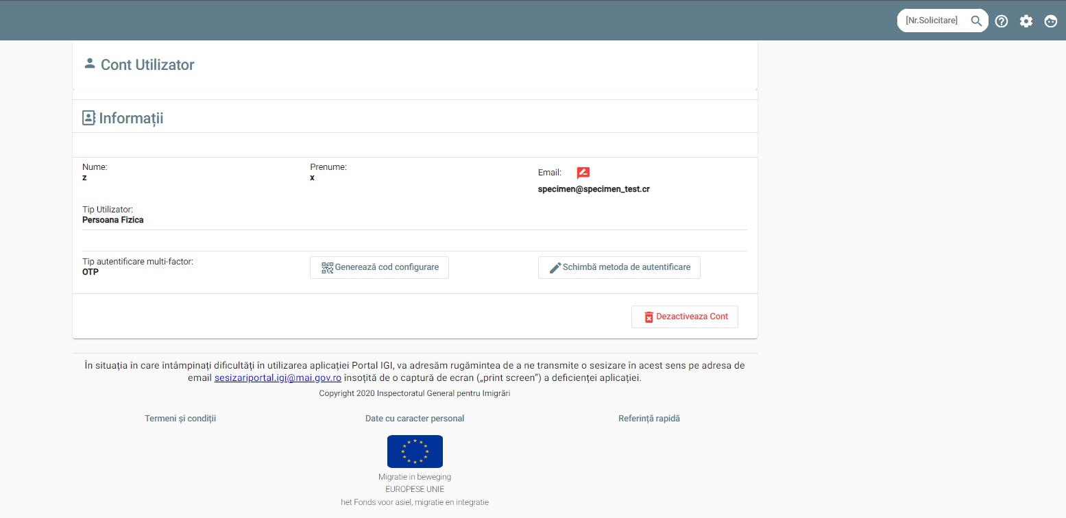 IGI Portal - Solicitări Online - Ghid de utilizare